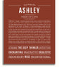 Ashley | Name Art Print – Name Stories