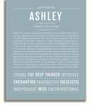 Ashley | Name Art Print – Name Stories