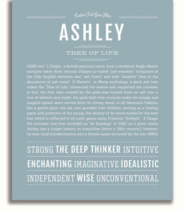Ashley | Name Art Print – Name Stories