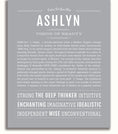 Ashlyn | Name Art Print – Name Stories