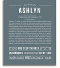Ashlyn | Name Art Print – Name Stories