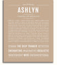 Ashlyn | Name Art Print – Name Stories