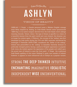 Ashlyn | Name Art Print – Name Stories