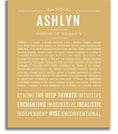 Ashlyn | Name Art Print – Name Stories