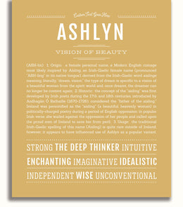 Ashlyn | Name Art Print – Name Stories