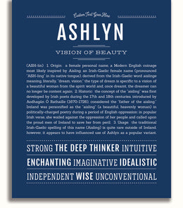Ashlyn | Name Art Print – Name Stories