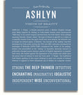 Ashlyn | Name Art Print - Personalized Custom Gifts – Name Stories