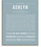 Ashlyn | Name Art Print – Name Stories