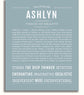 Ashlyn | Name Art Print – Name Stories