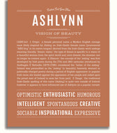 Ashlynn | Name Art Print – Name Stories