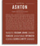 Ashton (male) | Name Art Print – Name Stories