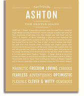 Ashton (male) | Name Art Print – Name Stories