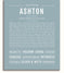 Ashton (male) | Name Art Print – Name Stories