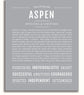 Aspen (female) | Name Art Print – Name Stories