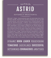 Astrid | Name Art Print – Name Stories