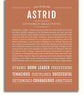 Astrid Personalized Name Meaning Art Prints – Name Stories