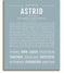 Astrid | Name Art Print – Name Stories