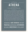 Athena Personalized Name Meaning Art Prints – Name Stories