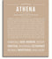 Athena Personalized Name Meaning Art Prints – Name Stories