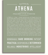 Athena | Name Art Print – Name Stories