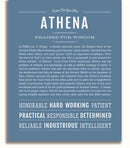 Athena | Name Art Print – Name Stories
