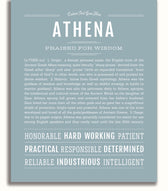 Athena Personalized Name Meaning Art Prints – Name Stories