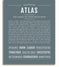 Atlas | Name Art Print – Name Stories