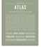 Atlas | Name Art Print – Name Stories