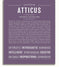 Atticus | Name Art Print – Name Stories