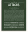 Atticus | Name Art Print – Name Stories