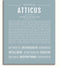 Atticus | Name Art Print – Name Stories