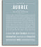 Aubree | Name Art Print – Name Stories