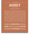 Audrey | Name Art Print – Name Stories