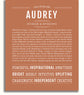 Audrey | Name Art Print – Name Stories