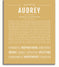Audrey | Name Art Print – Name Stories