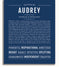 Audrey | Name Art Print – Name Stories