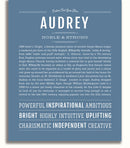 Audrey | Name Art Print – Name Stories