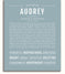 Audrey | Name Art Print – Name Stories