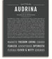 Audrina | Name Art Print - Personalized Custom Gifts – Name Stories