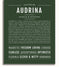 Audrina | Name Art Print – Name Stories