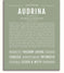 Audrina | Name Art Print – Name Stories
