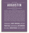 Augustin | Name Art Print – Name Stories