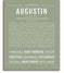 Augustin Personalized Name Meaning Art Prints – Name Stories