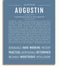 Augustin | Name Art Print – Name Stories