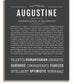 Augustine Personalized Name Meaning Art Prints – Name Stories