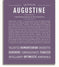 Augustine Personalized Name Meaning Art Prints – Name Stories