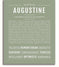 Augustine Personalized Name Meaning Art Prints – Name Stories