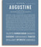 Augustine Personalized Name Meaning Art Prints – Name Stories