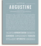 Augustine Personalized Name Meaning Art Prints – Name Stories