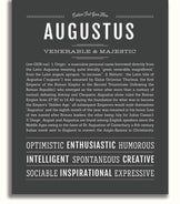 Augustus | Name Art Print - Personalized Custom Gifts – Name Stories
